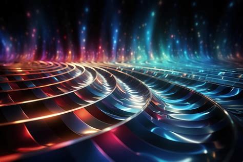 Premium Photo Light Data Tranfer Artificial Intelligence Network