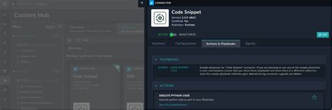 Code Snippet Connector V FortiSOAR