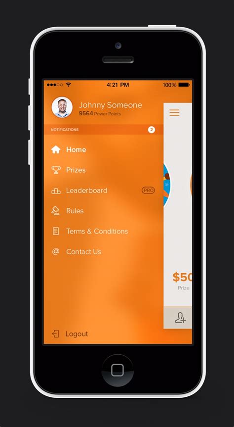 Best Hamburger Menu UI Images On Pinterest App Design Mobile Design And Application Design