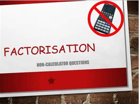 Maths Igcse Topic 0208 Factorisation 0607