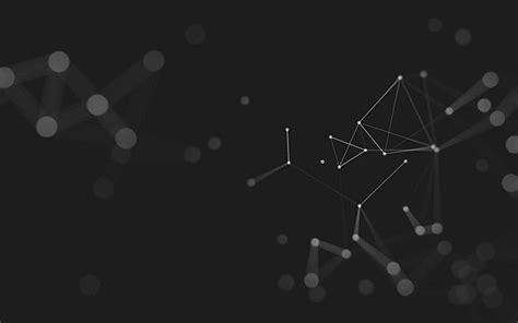 Techy Abstract Background With Connected Shapes And Data Visualization