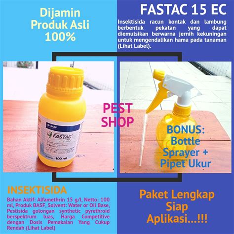 Insektisida FASTAC 15 EC 100 ml RP. 27.950,- | DIPTERA / TISTAMA PEST ...