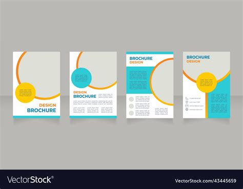 Developer Online Courses Blank Brochure Design Vector Image