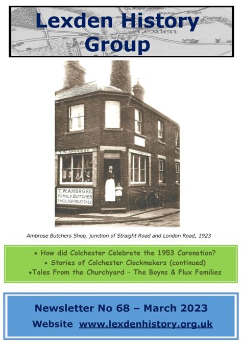 March 2023 Issue 68 Lexden History Group