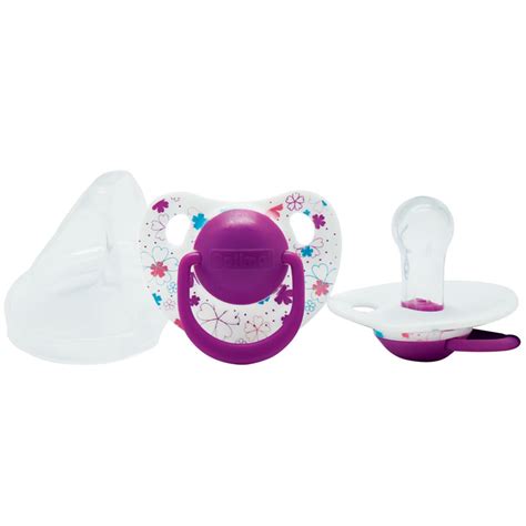 Optimal 6m Round Nipple Silicone Pacifier White — Chez Les Petits