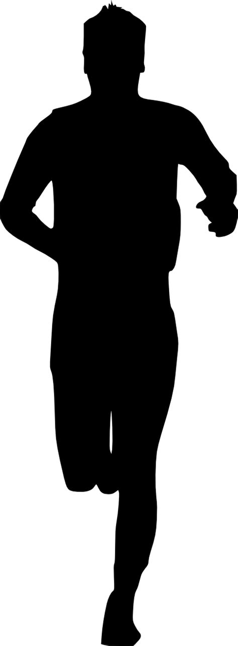 Man Running Silhouette PNG Transparent OnlyGFX Com