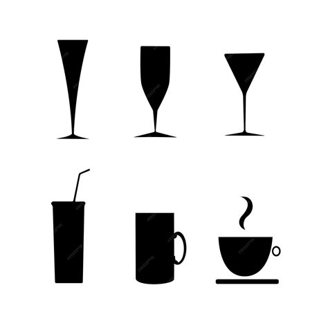 Premium Vector Glass Vector Set Collection Vector Illustration