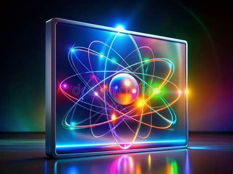 A Stunning 3d Holographic Atom Model Visualizing The Vibrant Electron Cloud For Educational