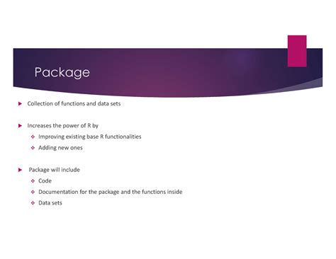 Package Lecture Notes Collection Of Functions And Data Sets Increases The Power Of R By