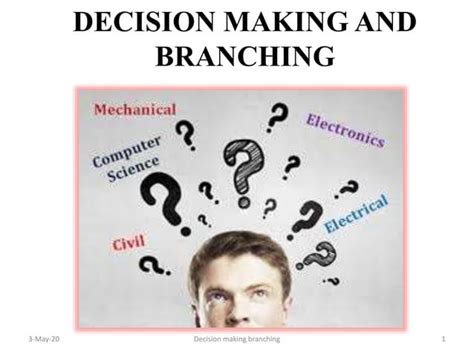 Decision Makingandbranching In C Pptx Programming Languages Computing