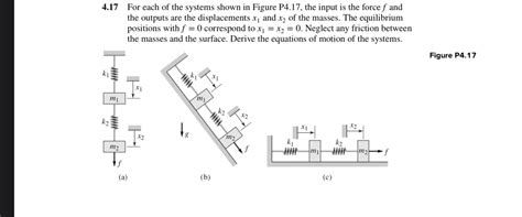 solved 4 17 for each of the systems shown in figure p4 17 the