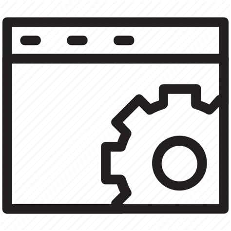 Cog Web Options Web Preferences Web Setting Webpage Icon