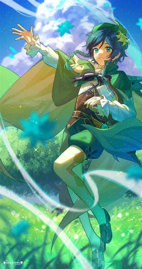 Venti Genshin Impact Image By Amegreen Zerochan Anime Image Board