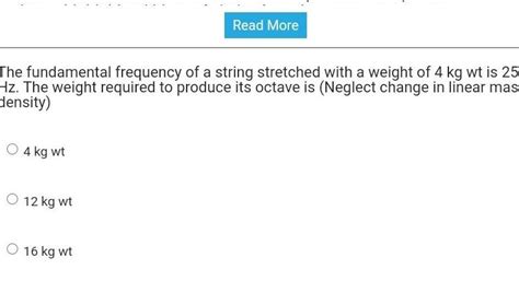 [answered] The Fundamental Frequency Of A String Stretched With A Kunduz
