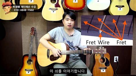 하갱쌤 통기타강좌 입문 38화 기타 프렛 기타 플랫 차이점 기타 용어 초보 기타 배우기 기타 혼자배우기 기타교실 기타 인터넷