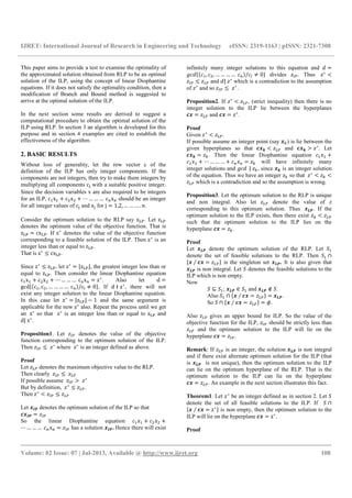 An Algorithm For Solving Integer Linear Programming PDF