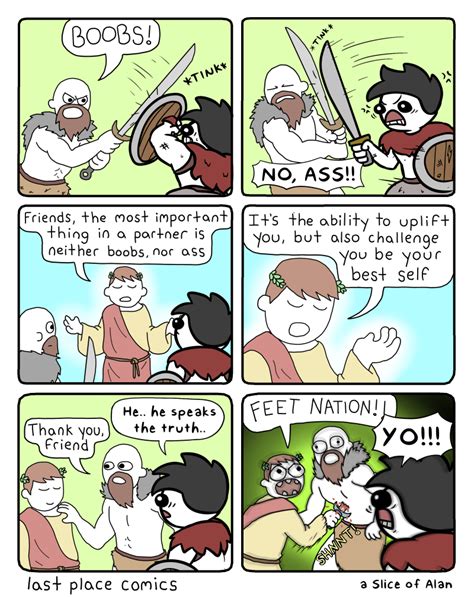 Boobs Vs Ass Ft A Slice Of Alan Last Place Comics