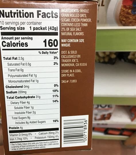 trader joe s instant oatmeal cocoa and sea salt trader joe s reviews