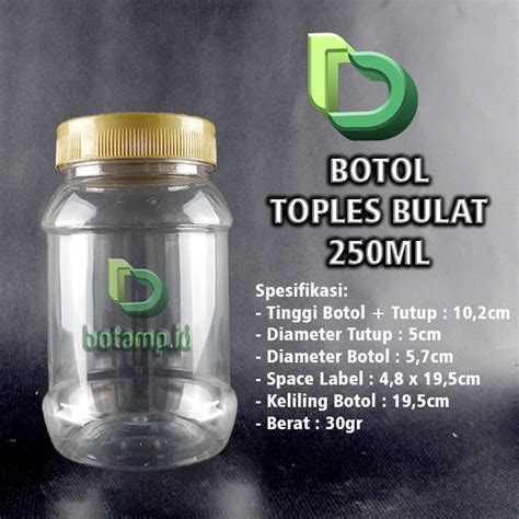 Toples Bulat 250ml Botampid