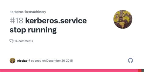 Kerberos Service Stop Running Issue Kerberos Io Machinery GitHub