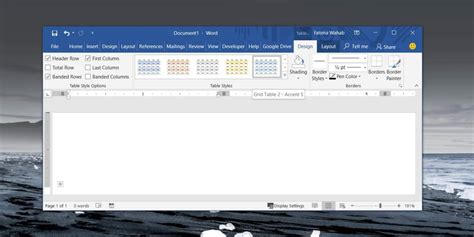 How To Change The Style For All Tables In Microsoft Word