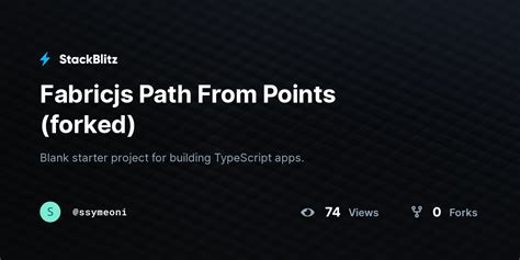 Fabricjs Path From Points Forked Stackblitz