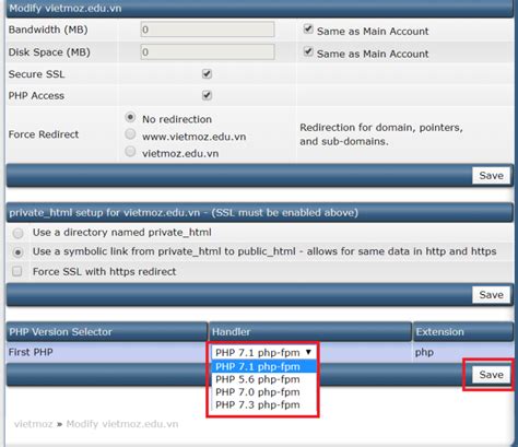 Hướng dẫn cài đặt nhiều phiên bản PHP trên DirectAdmin install multiple different php versions