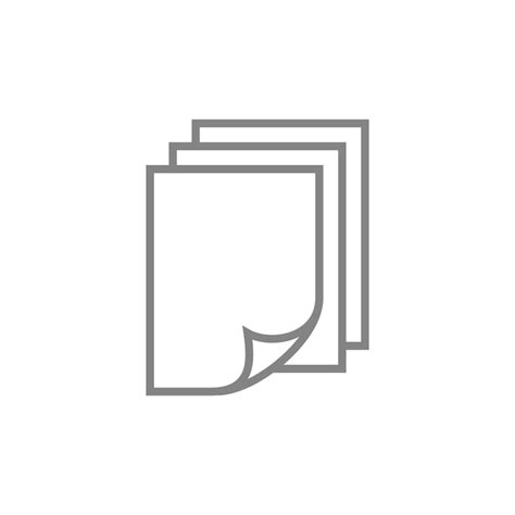 Premium Vector Paper Sheet Document Icon Vector Template