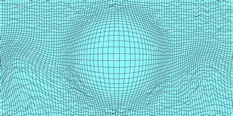 Premium Vector Abstract Wavy 3d Mesh On A Blue Background Geometric Dynamic Wave 3d Technology