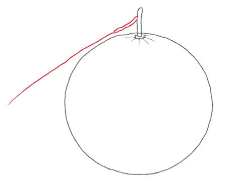آموزش نقاشی پرتقال ساده با آموزش تصویری