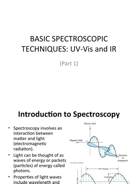 important concepts in uv vis and ir spectros pdf ultraviolet