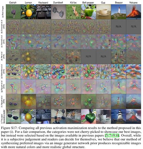 Synthesizing The Preferred Inputs For Neurons In Neural Networks Via Deep Generator Networks
