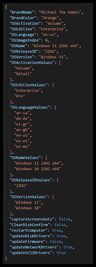 Osdcloudgui With Configmgr Setting Defaults Michael The Admin