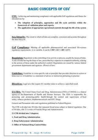 Computerized System Validation Basics PDF