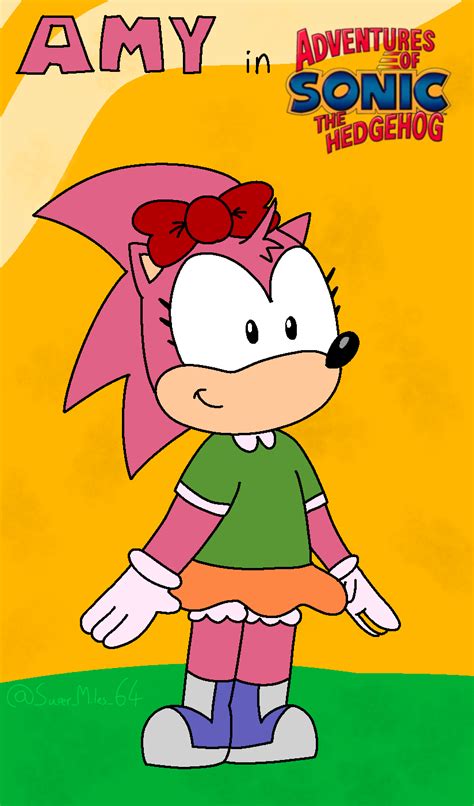 Amy Rose In Adventures Of Sonic The Hedgehog By Supermiles64 On