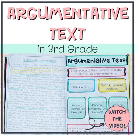 What Is An Argumentative Text How To Teach It In 3rd Grade