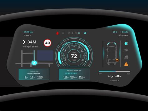 Daily Ui Challenge 42 Car Interface By Andrew Siu On Dribbble