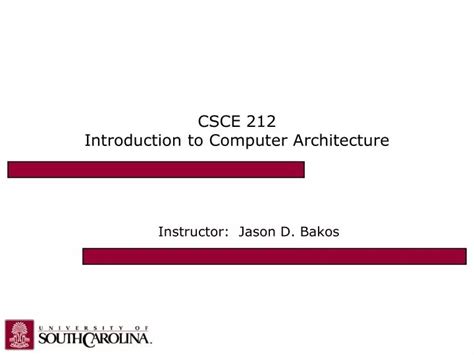 ppt csce 212 introduction to computer architecture powerpoint