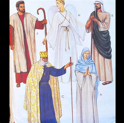 Mccalls 2339 M Angel Costume Pattern Nativity Costume Patterns Christmas Costume Pattern