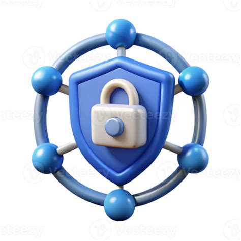 Beautiful Minimalist Network Security Icon Blue Connected Isolated Authentic 57454807 Png