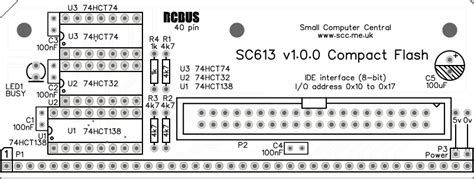 SC RCBus Compact Flash Module Small Computer Central