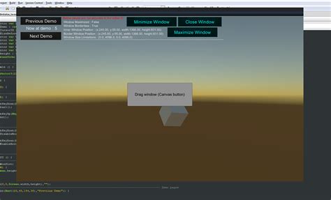 Borderless Standalone Window Resizable Movable Community Showcases Unity Discussions