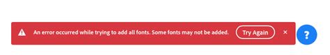Solved An Error Occurred While Trying To Add All Fonts Page 4 Adobe Community 14068747