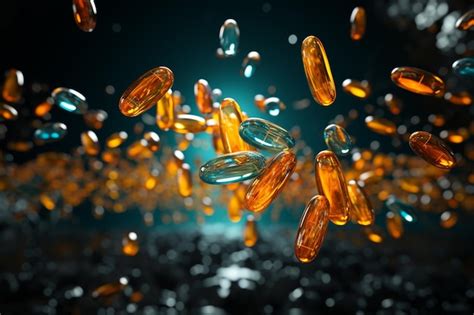 premium ai image gravity bottle releases pills portraying