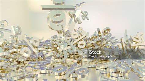 백분율 기호 힙으로 떨어지는의 많은 수의 3d 렌더링 작은 신호 중 큰 서명 0명에 대한 스톡 사진 및 기타 이미지 0명 가격 개념 Istock