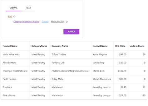 Aspnet Mvc New Stand Alone Filter Control V182