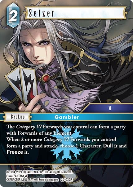 Setzer Dawn Of Heroes Final Fantasy Tcg