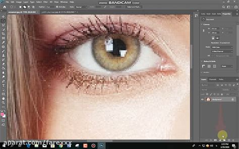 تغییر رنگ چشم به صورت طبیعی در فتوشاپ Cc