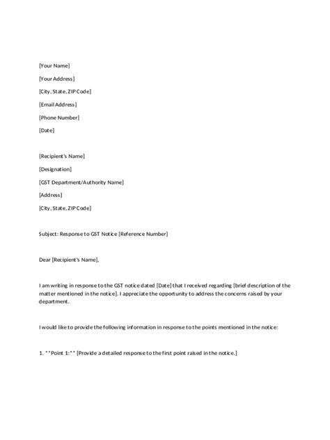 Gst Notice Format Pdf