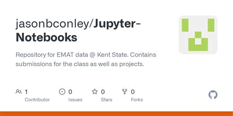 Github Jasonbconleyjupyter Notebooks Repository For Emat Data Kent State Contains